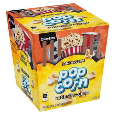 PnP Butter Microwave Popcorn 100g | PnP
