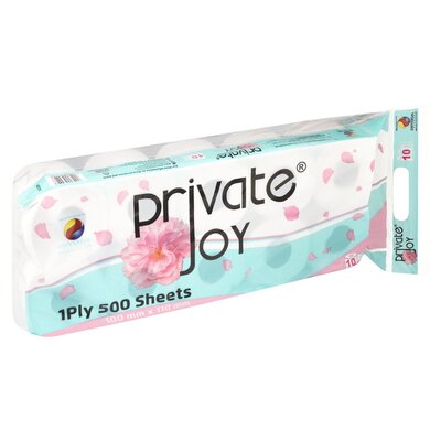 Private Joy 1 Ply Recycled Toilet Paper 10 Pack | PnP