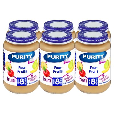Purity Jar Four Fruits 200ml from 8 Months x 6 | PnP