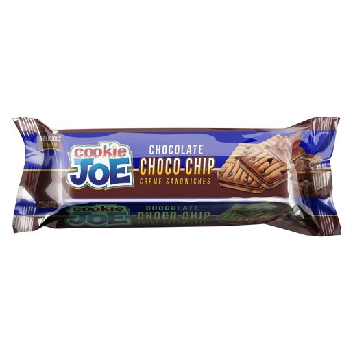 Cookie Joe Chocolate Choco-Chip Creme Sandwiches 124g | PnP