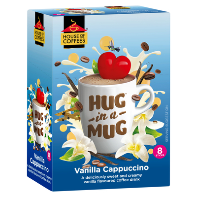 Hug in a Mug Vanilla Cappuccino 8 x 24g | PnP