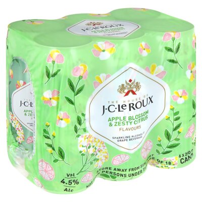 JC Le Roux Apple Blossom & Zesty Can 6 x 250ml | PnP