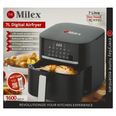 Milex Black Digital Airfryer 7L | PnP