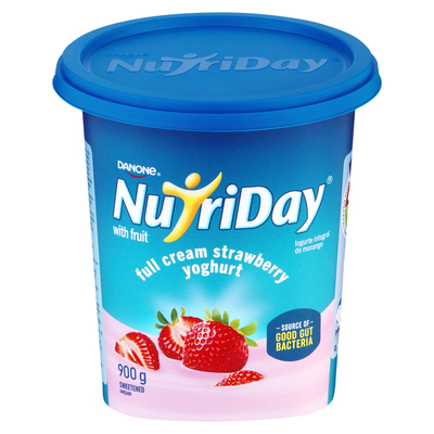 Danone Nutriday Full Cream Strawberry Yoghurt 900g | PnP