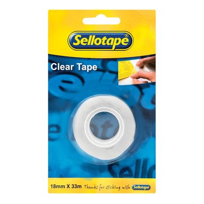 Sellotape Tear Clear 18mm x 25m | PnP