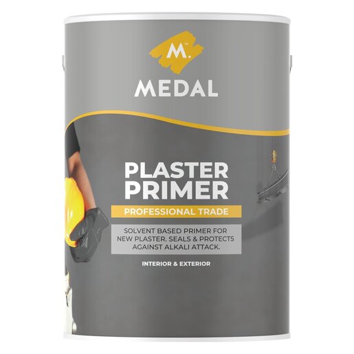 Medal Professional Trade White Solvent Based Plaster Primer Paint 5L | PnP