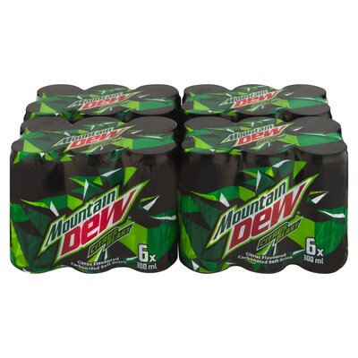 Mountain Dew Cold Drink Can 300ml x 24 | PnP