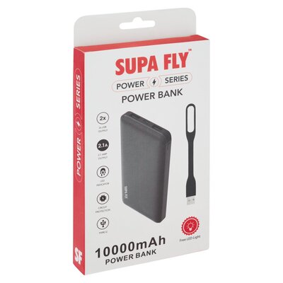 Superfly Black Power Bank 10000 MAH | PnP