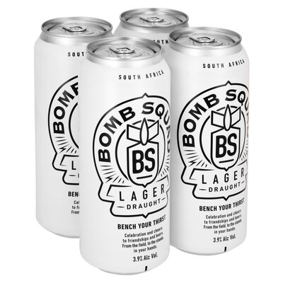 Bomb Squad Lager Draught 4 x 500ml | PnP