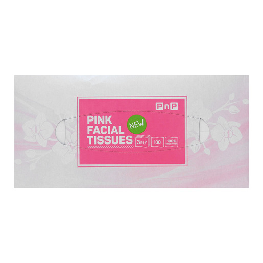 PnP 3 Ply Facial Tissue Pink 100 Pack | PnP