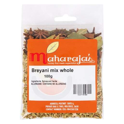 Maharaja's Spices Whole Breyani Mix 100g | PnP