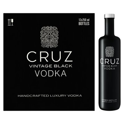 Cruz Vintage Black Vodka 750ml x 12 | PnP