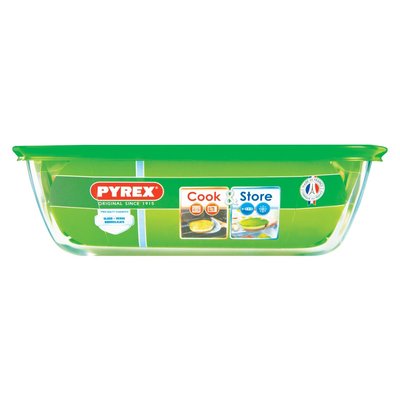 Pyrex Rectangular Cook & Store Dish with Lid 2.7L | PnP