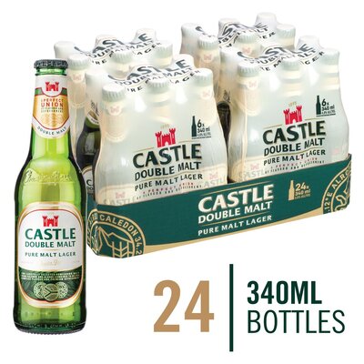 Castle Double Malt Beer NRB 24 x 340ml | PnP