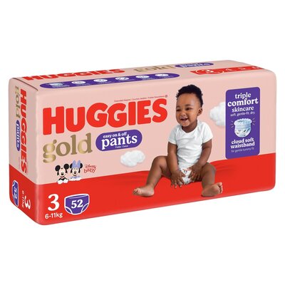 Huggies Gold Pants Size 3, Value Pack 52 Nappies | PnP