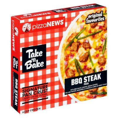 Pizza News Pan Crust Frozen BBQ Steak Pizza 330g | PnP