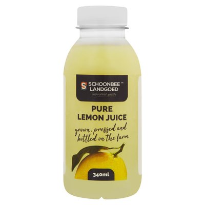Schoonbee Pure Lemon Juice 340ml | PnP