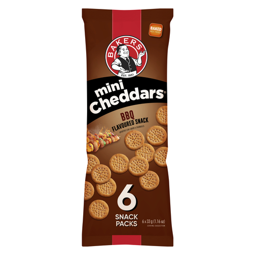 Bakers Mini Cheddar Bbq Multipack 198g | PnP