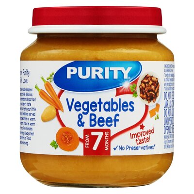 Purity Jar Vegetables & Beef 125ml from 7 Months | Smart Price Specials ...