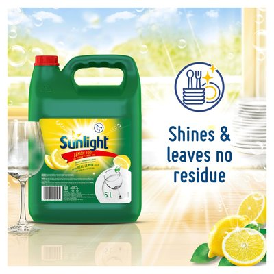Sunlight Regular Degreasing Dishwashing Liquid Detergent 5L | Smart ...