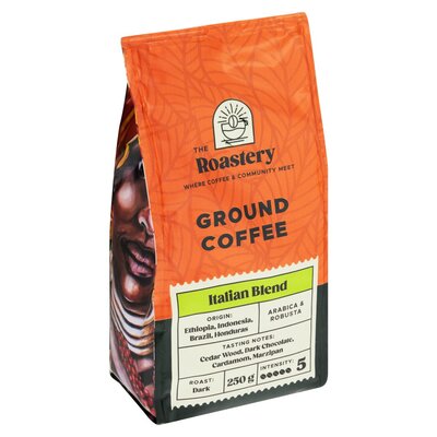 The Roastery Italian Blend Ground Coffee 250g | Smart Price Specials ...