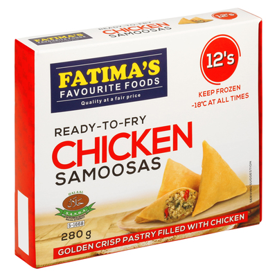 Fatima's Chicken Samoosas 12 Pack | PnP