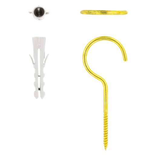 Eureka Cup Hook Long Thread & Plug 38mm 8 Pack | PnP