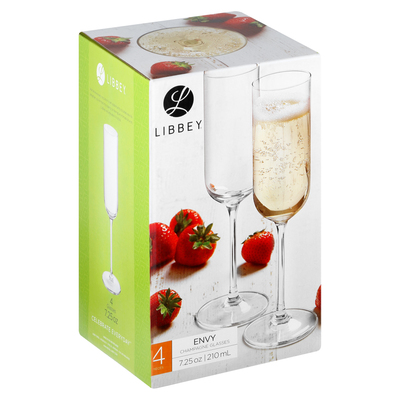 Libbey Envy Flute Glass 210ml 4 Pack | Smart Price Specials | PnP Home