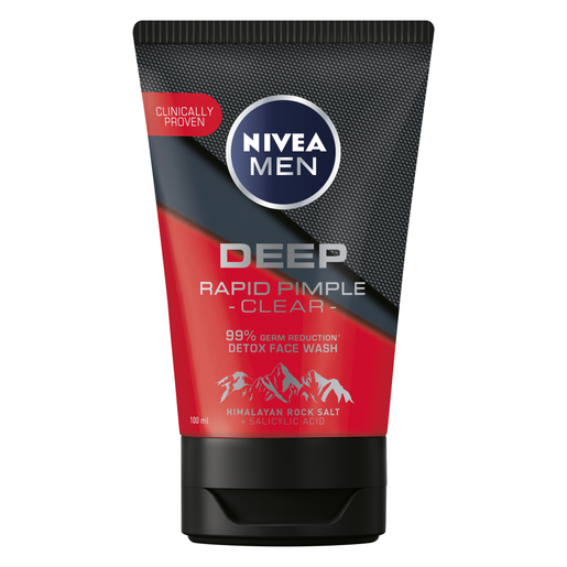 Nivea Men Face Wash Deep Rapid Clr 100ml | PnP