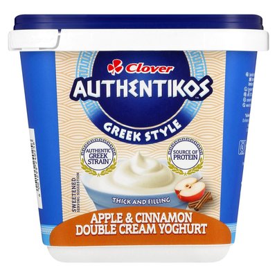 Clover Authentikos Apple & Cinnamon Double Cream Yoghurt 750g | PnP