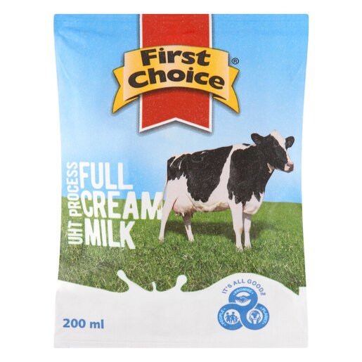 First Choice UHT Full Cream Milk 200ml | PnP