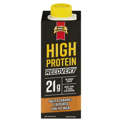 First Choice High Protein Recovery Salted Caramel Flavoured Low Fat ...