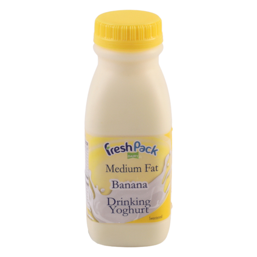 Fresh Pack Medium Fat Banana Drinking Yoghurt 250ml | PnP