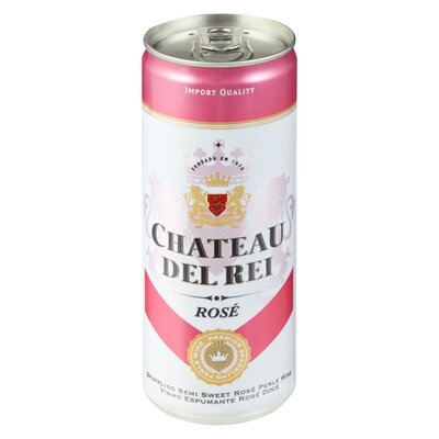 Chateau Del Rei Sparkling Semi Sweet Perle Rosé Wine Can 250ml | Smart ...
