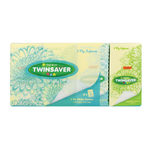 Twinsaver Facial Tissues 3 Ply Pocket Pack | PnP
