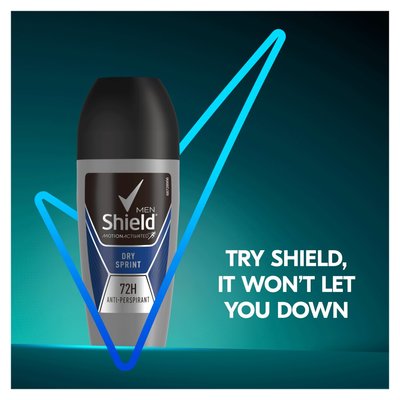 Shield Men Dry Sprint Antiperspirant Roll On Deodorant 50ml | PnP