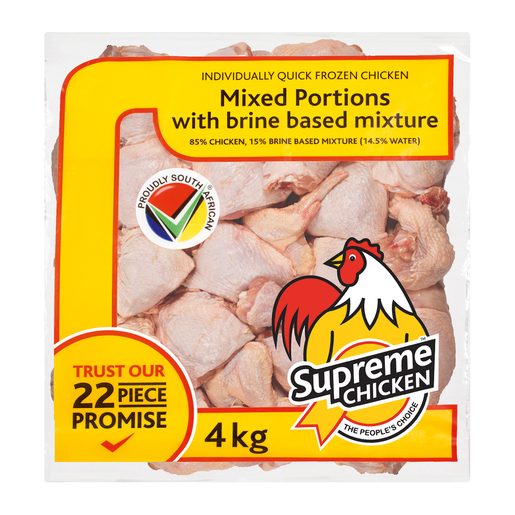 Supreme IQF Chicken Portions 15% Brine 4kg | PnP