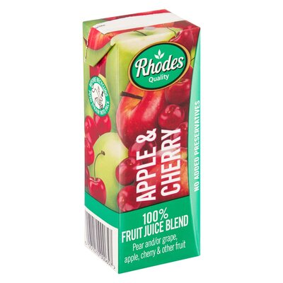 Rhodes 100% Apple & Cherry Fruit Juice Blend 200ml x 504 | PnP