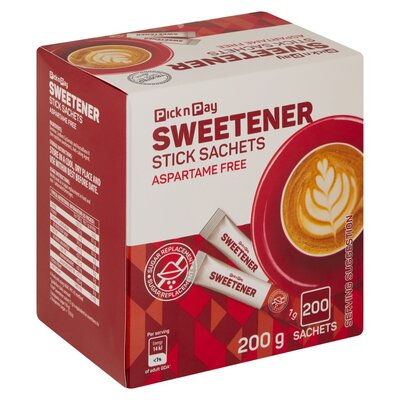 PnP Sweetener Stick Sachet 200ea | PnP