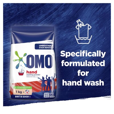 Omo Stain Removal Hand Washing Powder Detergent 1kg | Smart Price ...