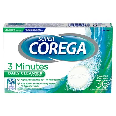 Super Corega Denture Cleanser 36ea | PnP