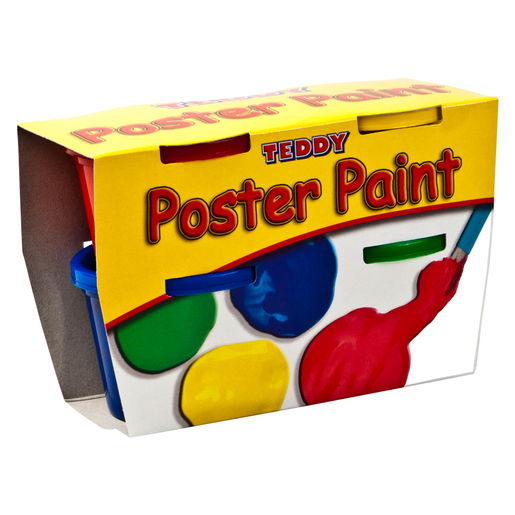 Teddy Poster Paint 100ml 4 Pack | PnP