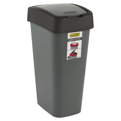 Addis 50L Swing & Lift Bin Dark Grey | PnP