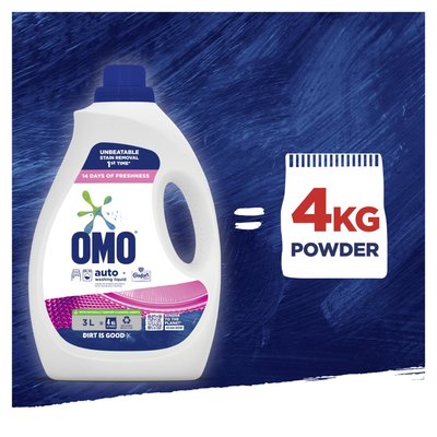 Omo Stain Removal Auto Washing Liquid Detergent with Comfort Freshness ...