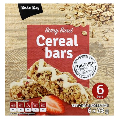 PnP Berry Cereal Bars 6 Pack | PnP