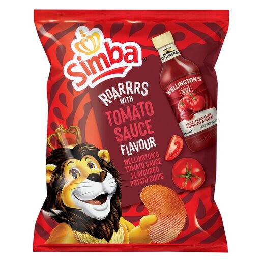 Simba Wellington's Tomato Sauce Flavoured Potato Chips 36g | PnP