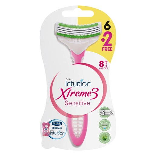 Schick Extreme 3 Female Disposable Razors 6 + 2 | Smart Price Specials ...