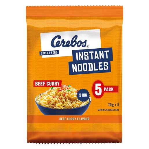 Cerebos Noodles Beef Curry 5 x 70g | PnP