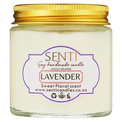 Senti Candles Lavender Soy Wax Candle 200g | PnP