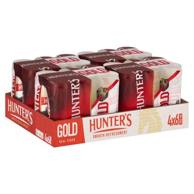 Hunters Gold Cider Can 6 x 440ml | PnP